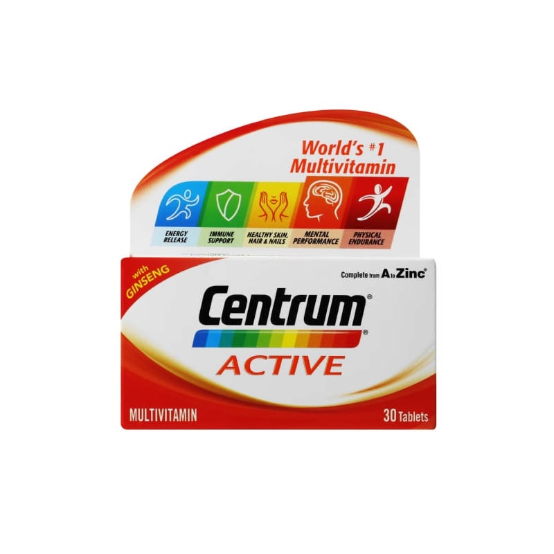 Centrum Active Tabs 30’s - Was: R229.90 Now: R219.90 - Westham Pharmacy
