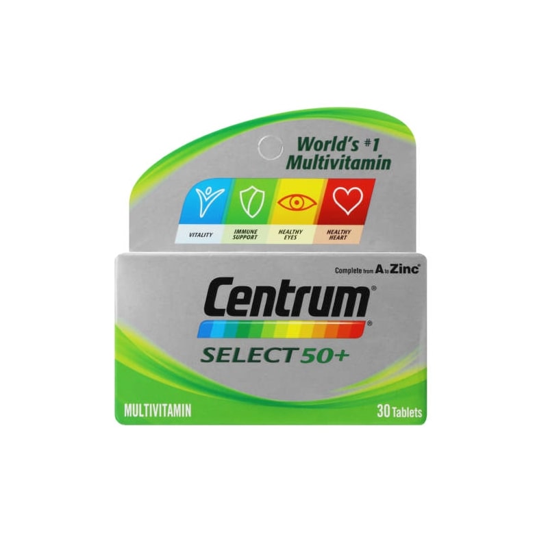 Centrum Select 50+ Tabs 30’s - Was: R239.90 Now: R229.90 - Westham Pharmacy
